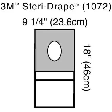 3M Steri-Drape OB/GYN Aperture Pouch Drape - 1072