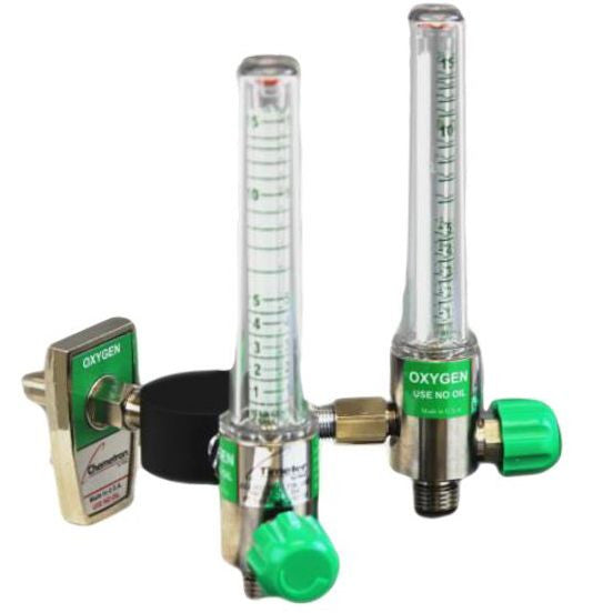 Allied Healthcare Timeter Sure Grip Double Oxygen Flowmeter