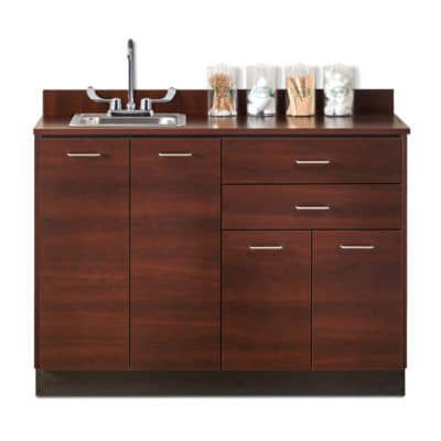 Clinton 48" Base Cabinet with 4 Doors, 2 Drawers, and Sink