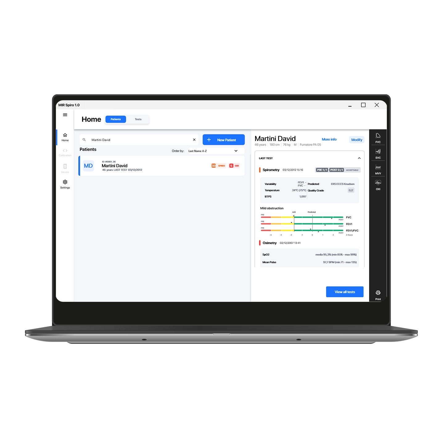 MIR Spiro Platinum Software