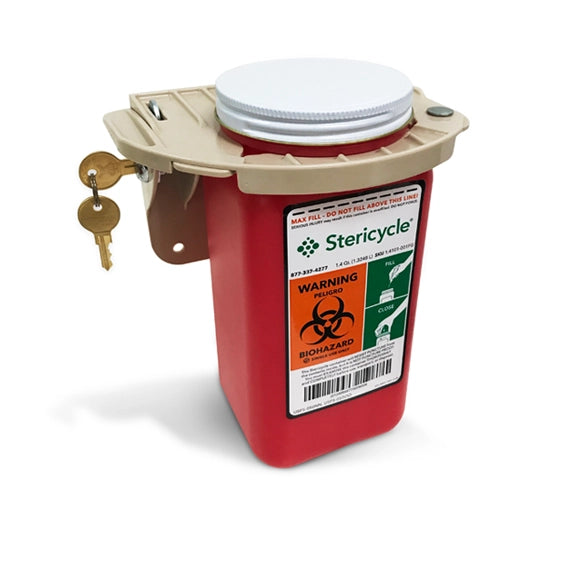 Stericycle Universal Wall Mounting Bracket with Lock - MBBRKTLC