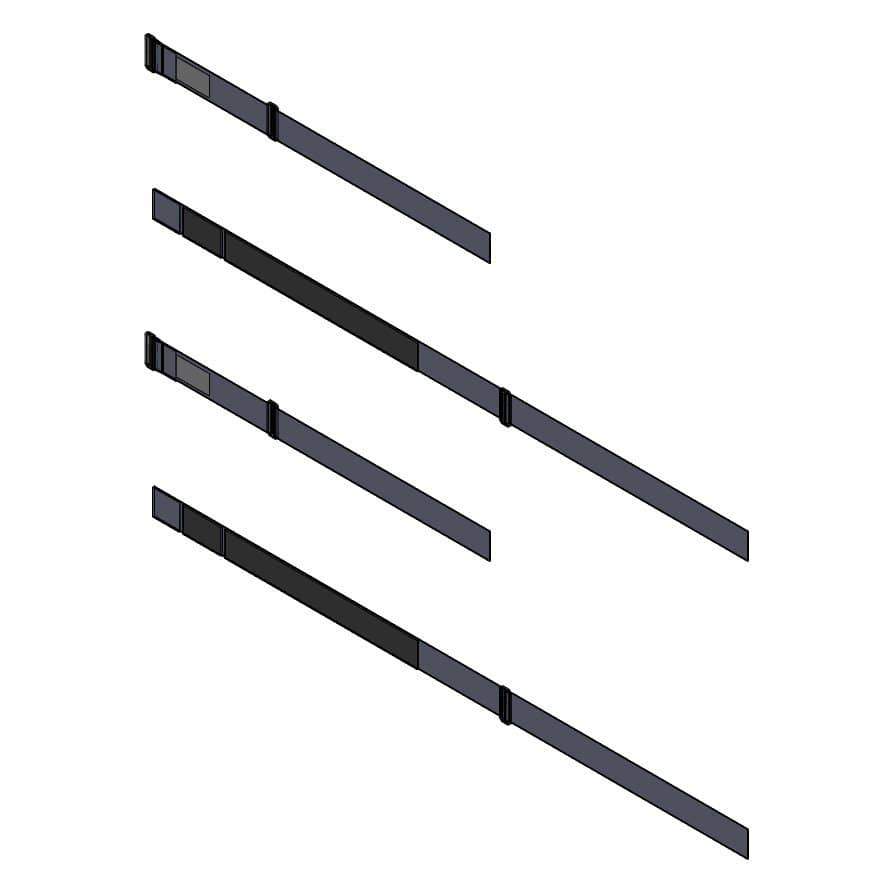 TransMotion Medical TMM3 Tumbleform Belt Set Velcro - BLT-TF-V02